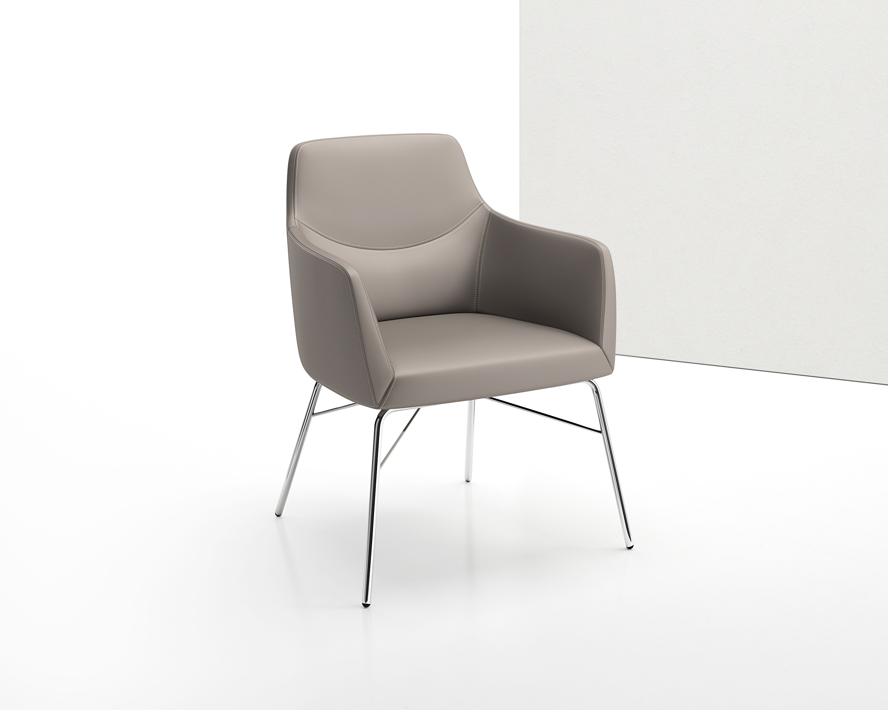 DECCA CONTRACT - Bing Guest Chair, Tubular Base — TRISHNA JIVANA | トリ ...